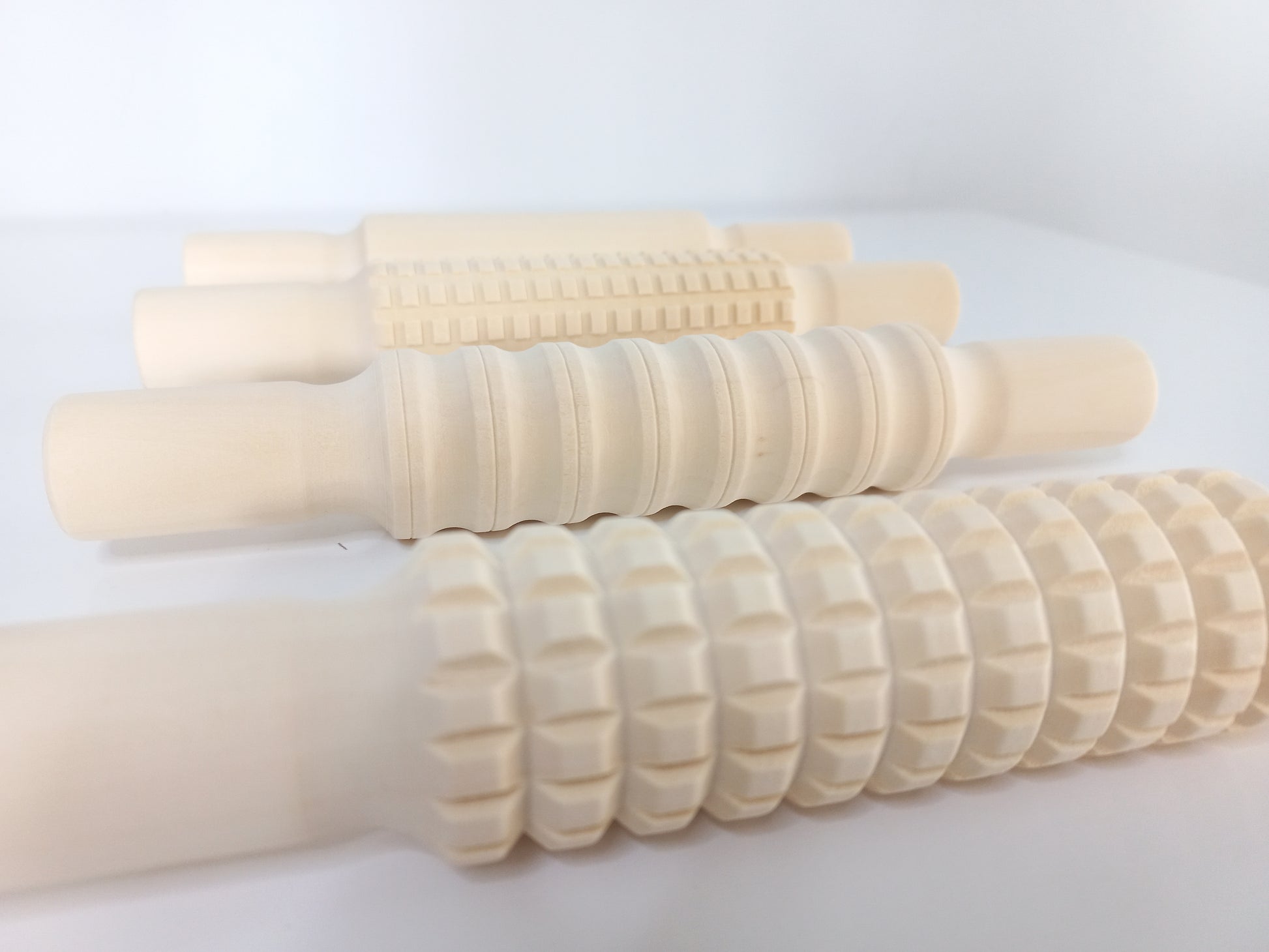 Wooden Pattern Rolling Pins - set of 4 – Busy Little Bundles